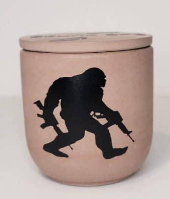 Skunk Ape Bigfoot Cement Candle - Light Lager - Smell Pretty Candles